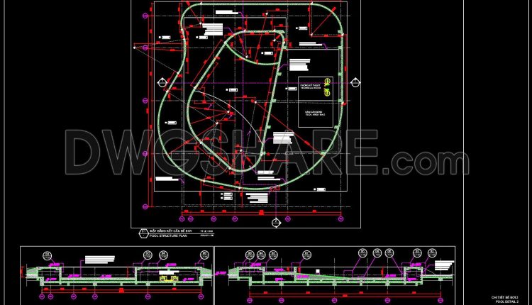 27. Rooftop Swimming Pool Design in Shopping Mall – Detailed CAD ...