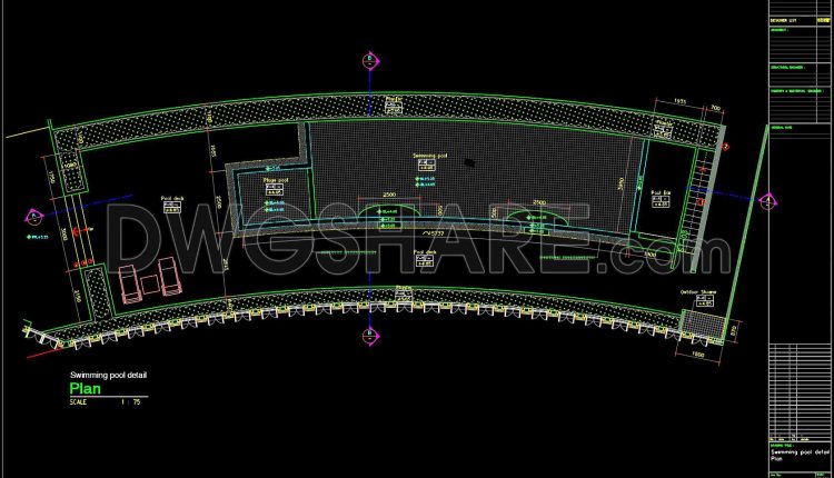 30. Free download CAD Detailed swimming pool drawings (2) - Free Cad ...