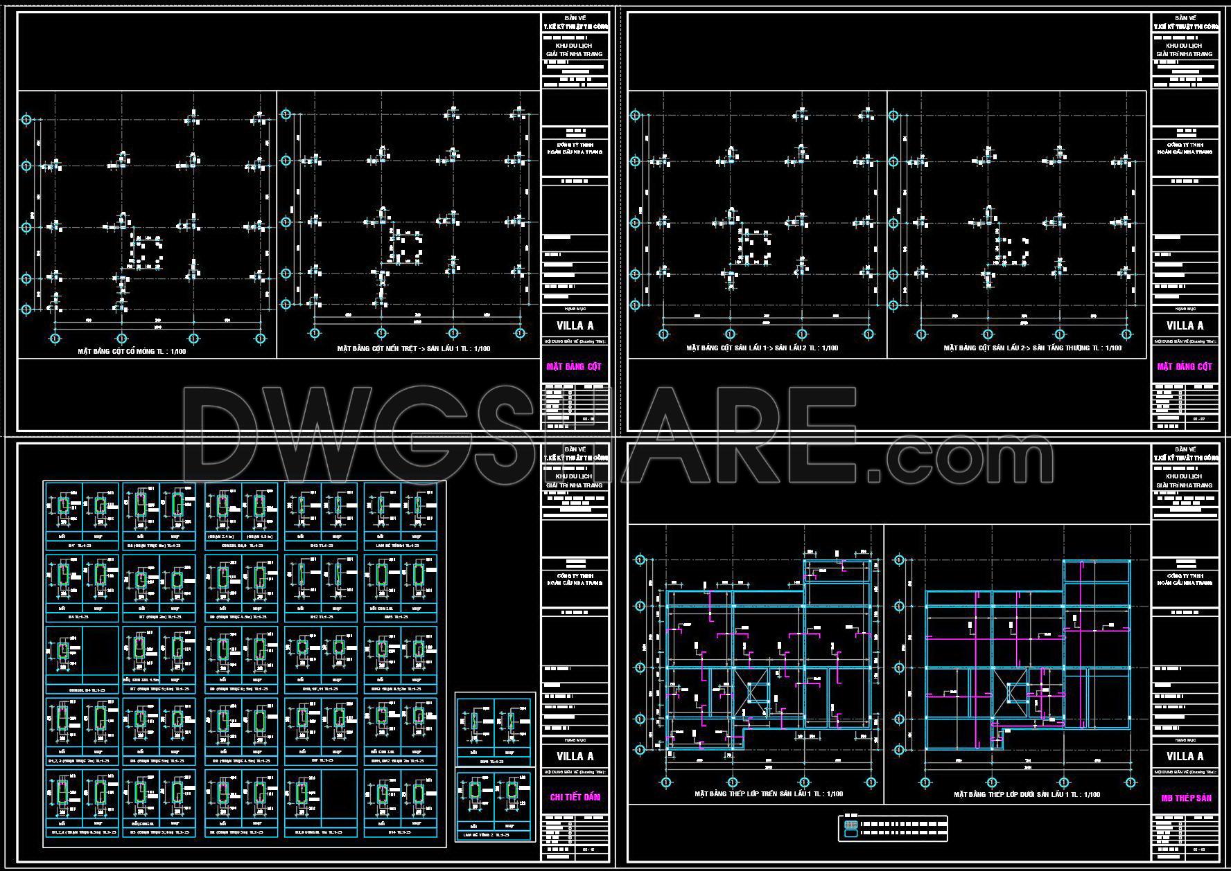 355. Free Download of Structural CAD Drawings for 18.5m x 20m ...