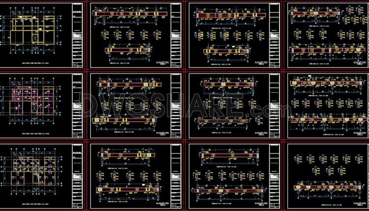 357. Free Download of Structural CAD Drawings for 12.4m x 19m ...