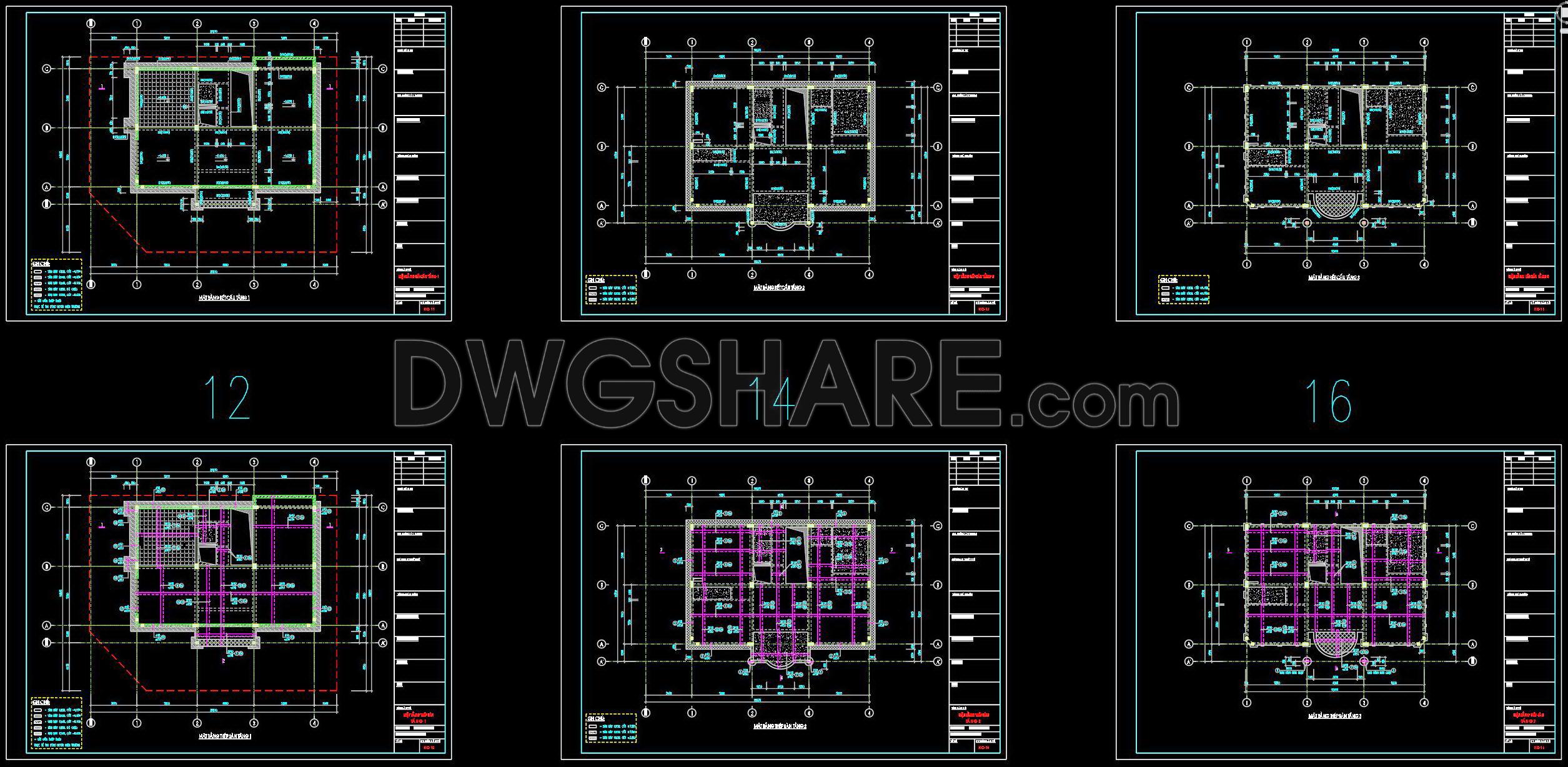358. Free Download of Structural CAD Drawings for 11.7m x 15.3m ...