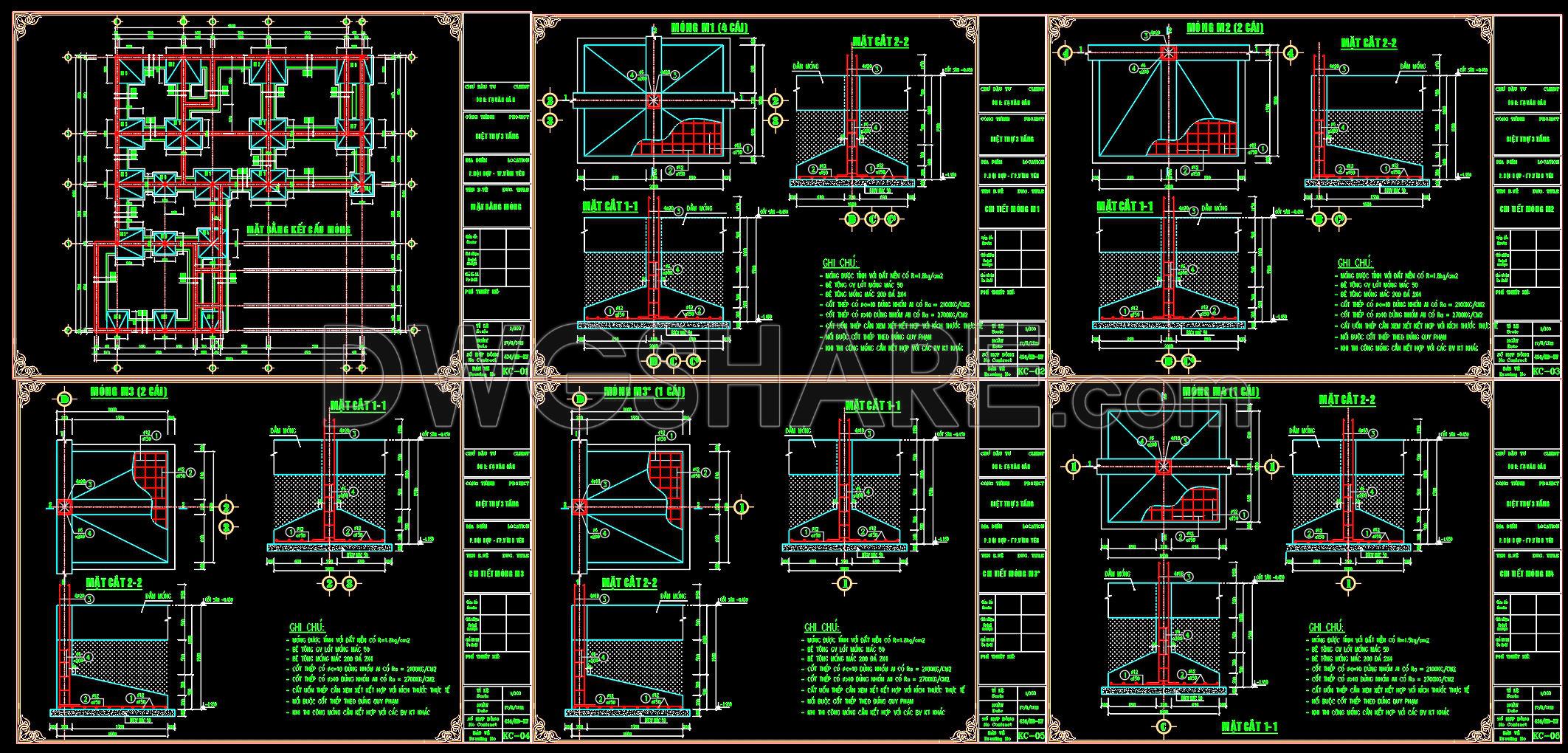 359. Free Download of Structural CAD Drawings for 15.5m x 16m ...
