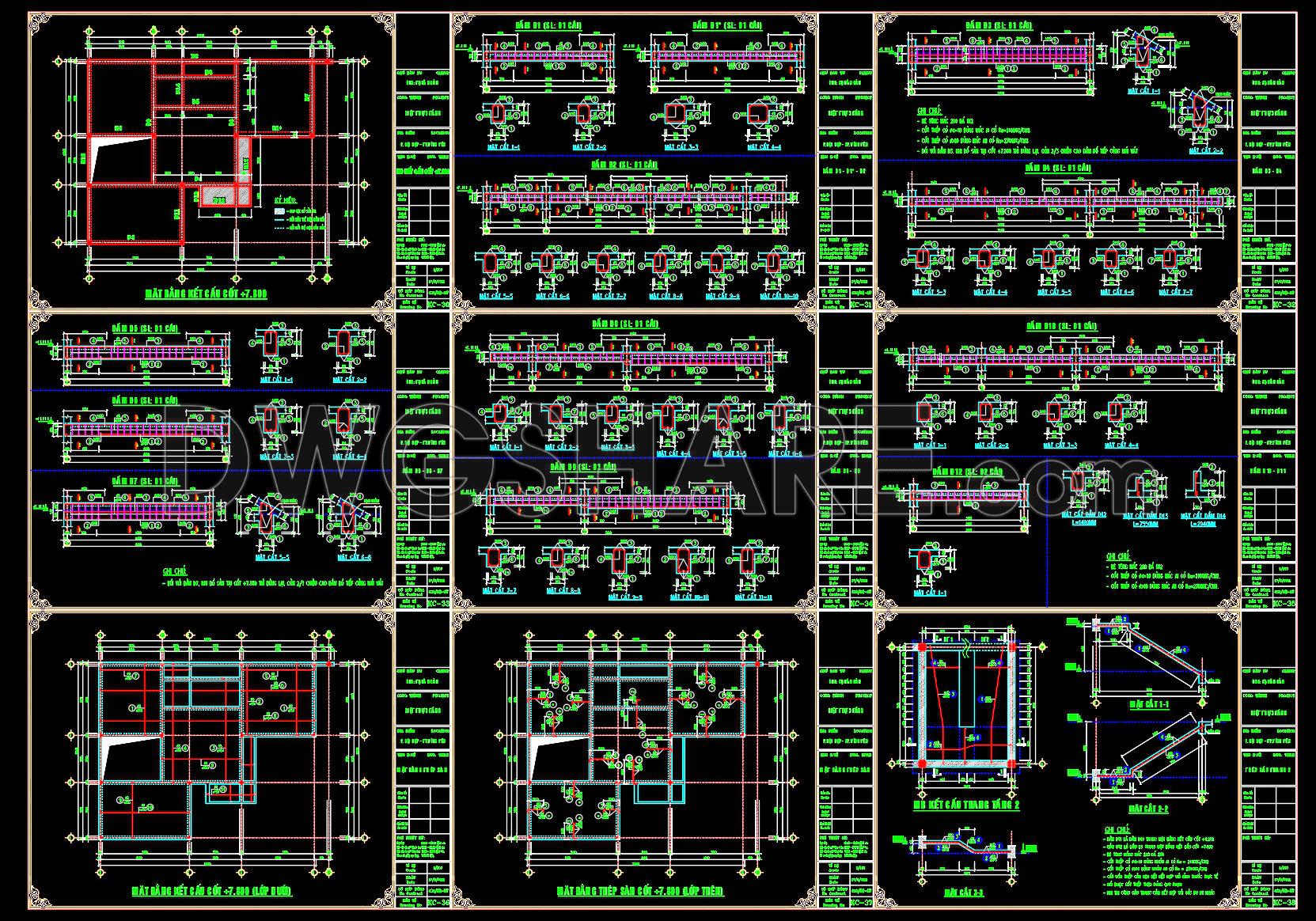 359. Free Download of Structural CAD Drawings for 15.5m x 16m ...