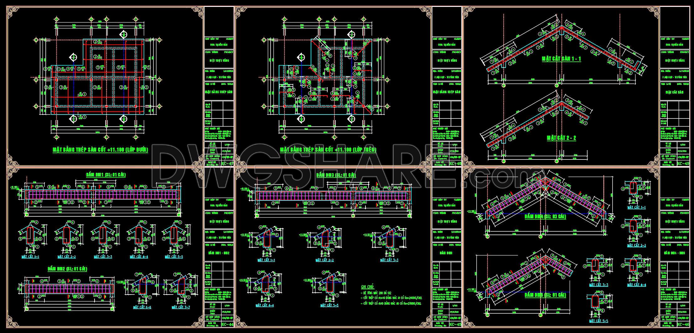 359. Free Download of Structural CAD Drawings for 15.5m x 16m ...