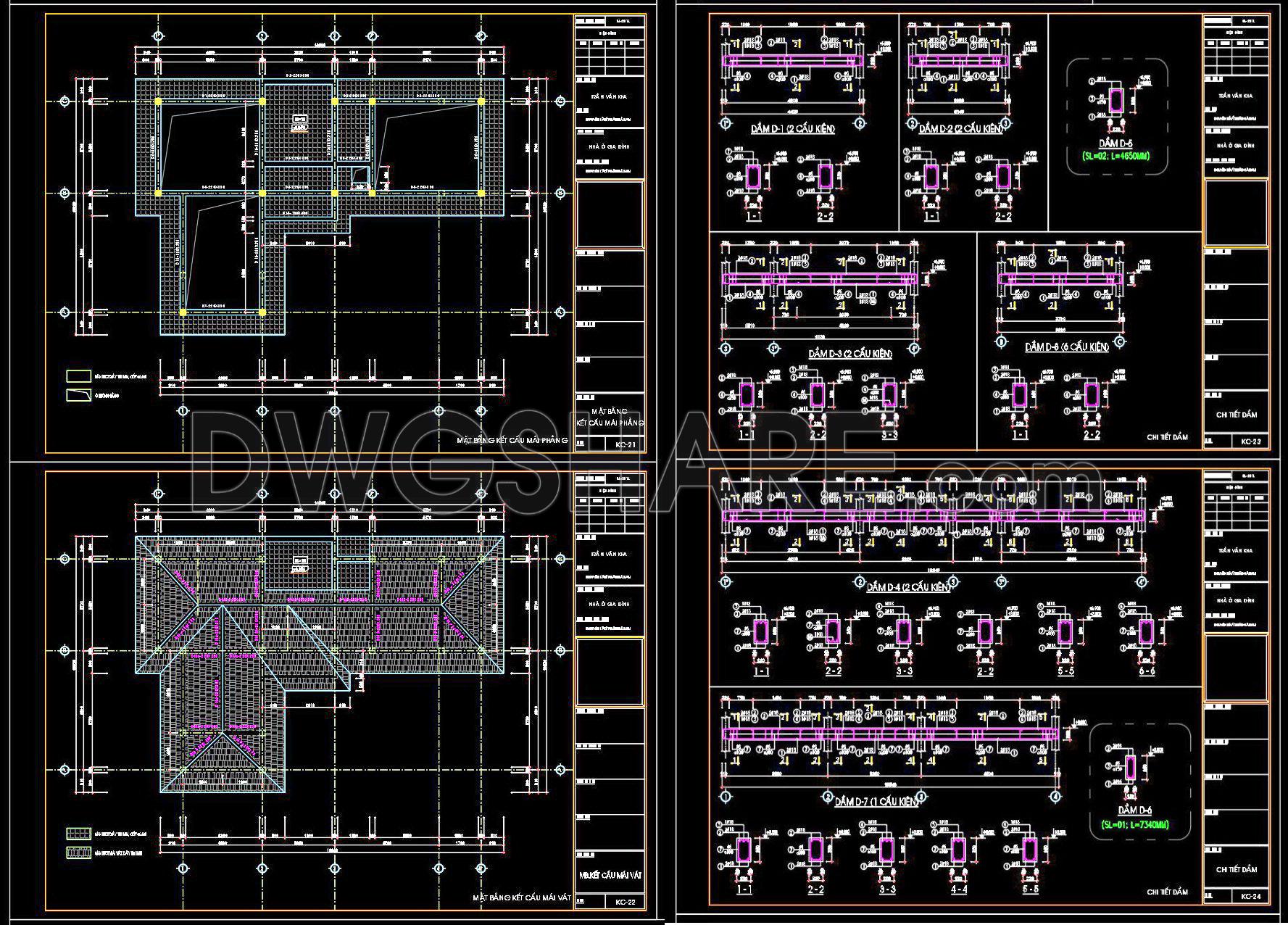 361. Free Download of Structural CAD Drawings for 8.7m x 13.2m ...