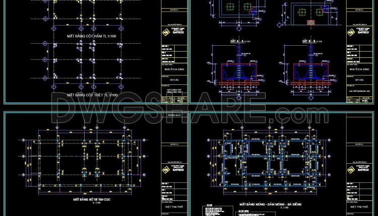 363. Free Download of Structural CAD Drawings for 7.5m x 13.5m ...