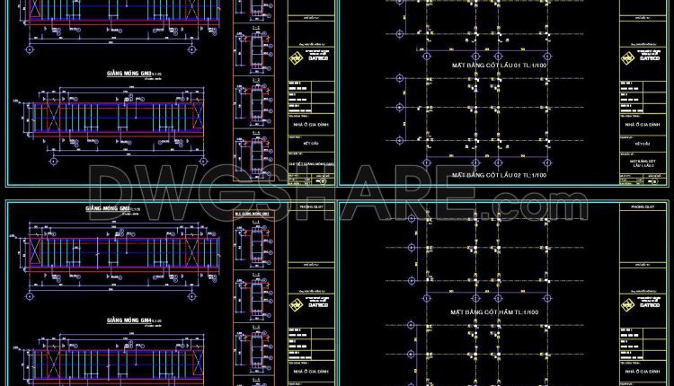 363. Free Download of Structural CAD Drawings for 7.5m x 13.5m ...