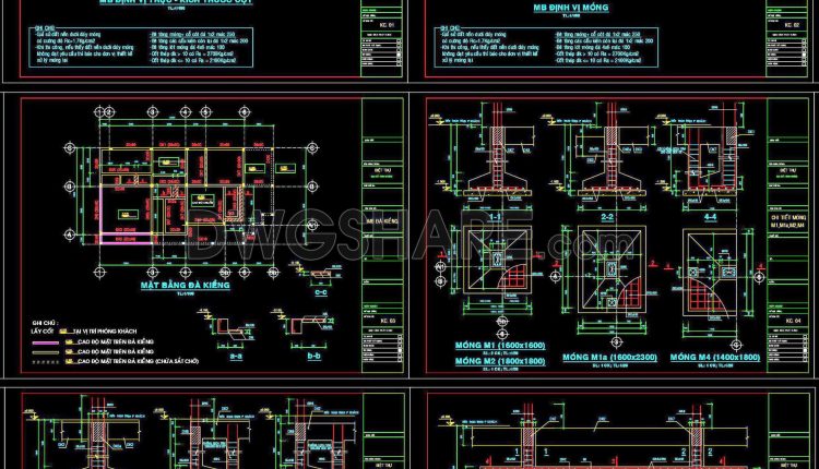 365. Free Download of Structural CAD Drawings for 9m x 15m Reinforced ...