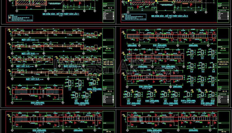 365. Free Download of Structural CAD Drawings for 9m x 15m Reinforced ...