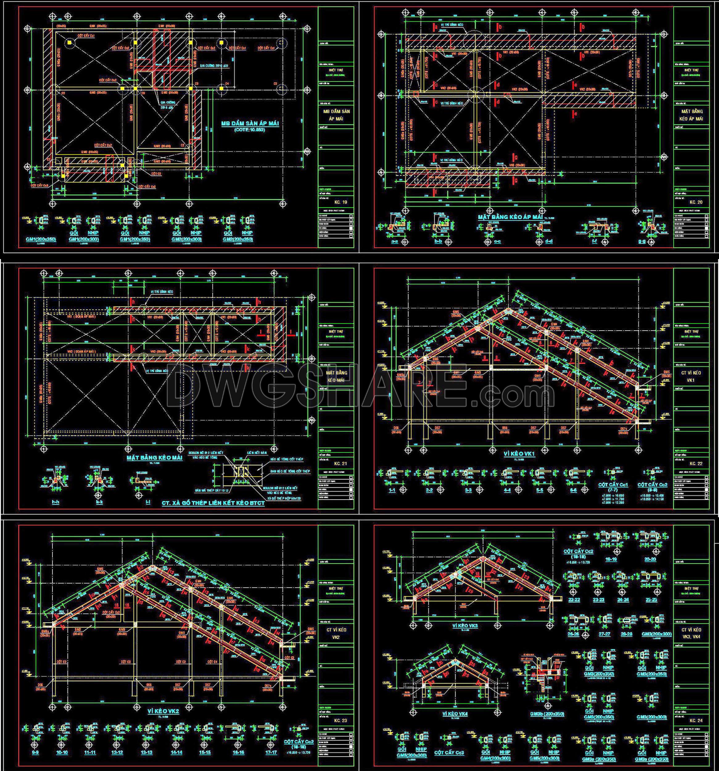 365. Free Download of Structural CAD Drawings for 9m x 15m Reinforced ...