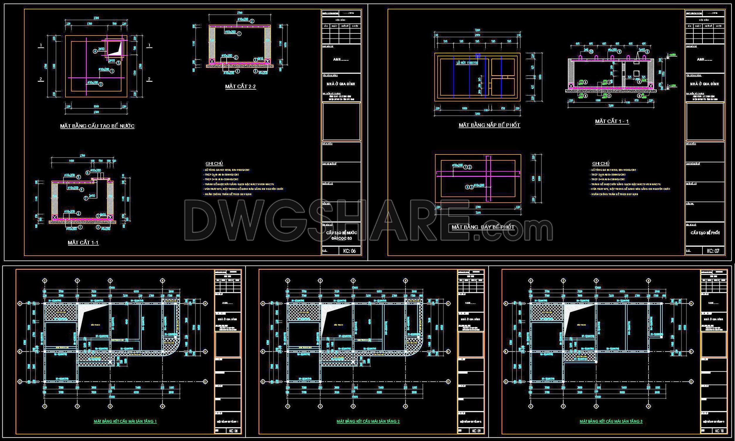 369. Free Download of Structural CAD Drawings for 9.3m x 15.8m ...