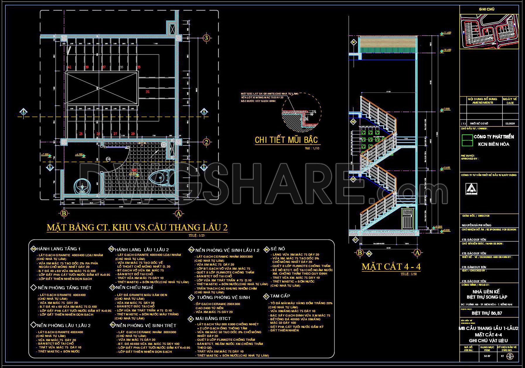 382. Free Download 2-Storey Townhouse CAD Drawings – Staircase & Toilet ...