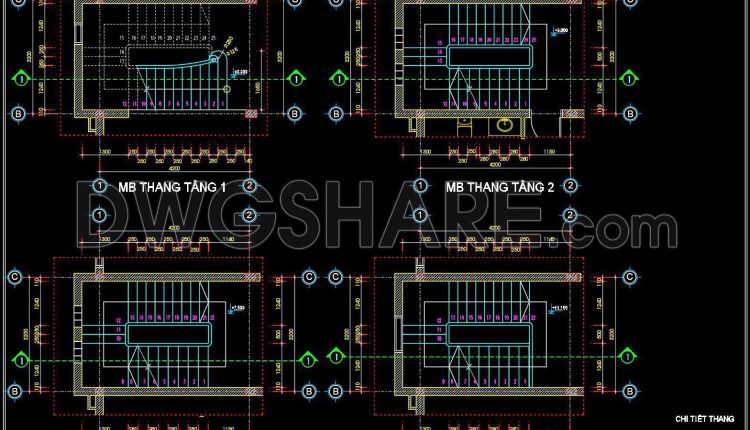 386. Free Download Townhouse Stair Detail CAD Drawings (1) - Free Cad ...