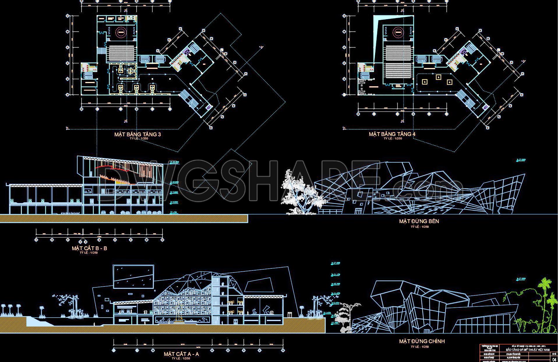 40. Free Download Architectural Drawings of the Modern Art Museum
