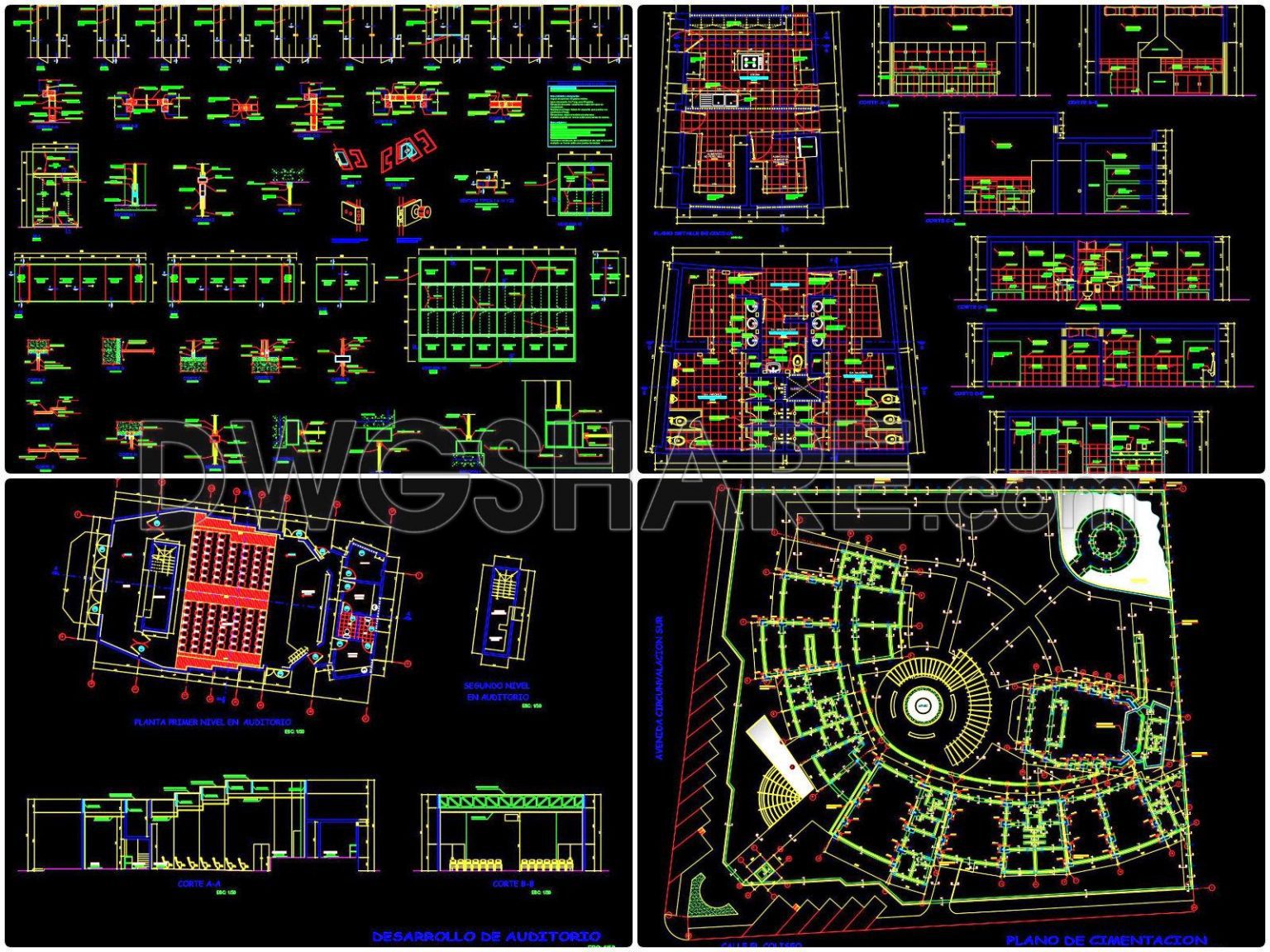 46. Free CAD Download – Master Plan Drawing of a Recreational and ...
