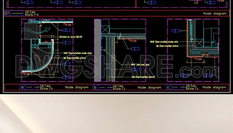 566. Free download Curved Ceiling Light Trough CAD Detail (1) - Free ...