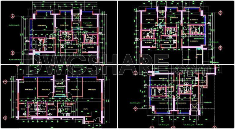 61. Free CAD Download – Typical Apartment Floor Plan (Levels 14–23 ...