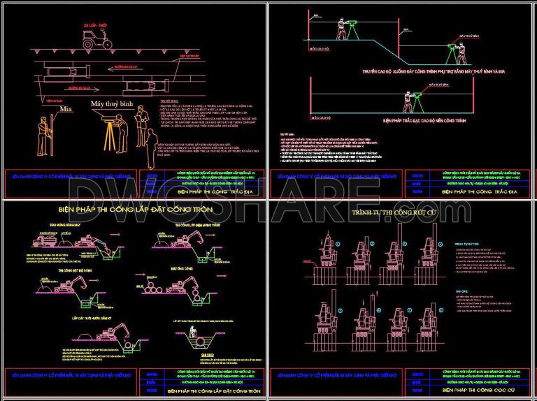 70. Compilation of CAD drawings for infrastructure construction methods