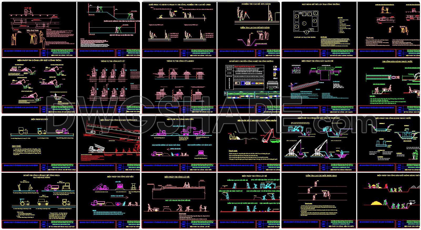70. Compilation Of Cad Drawings For Infrastructure Construction Methods ...