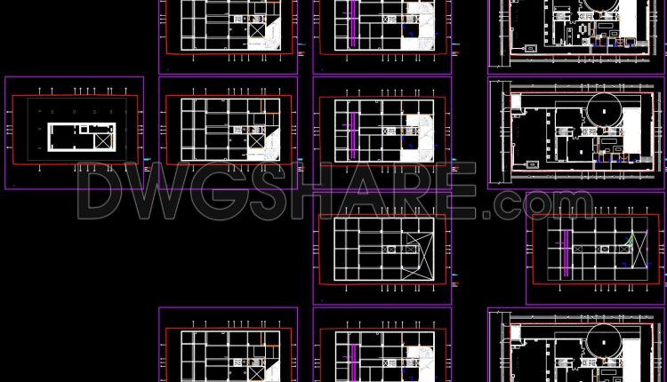 71. Download Cad Architectural Design Drawings Of A Modern 13-story ...