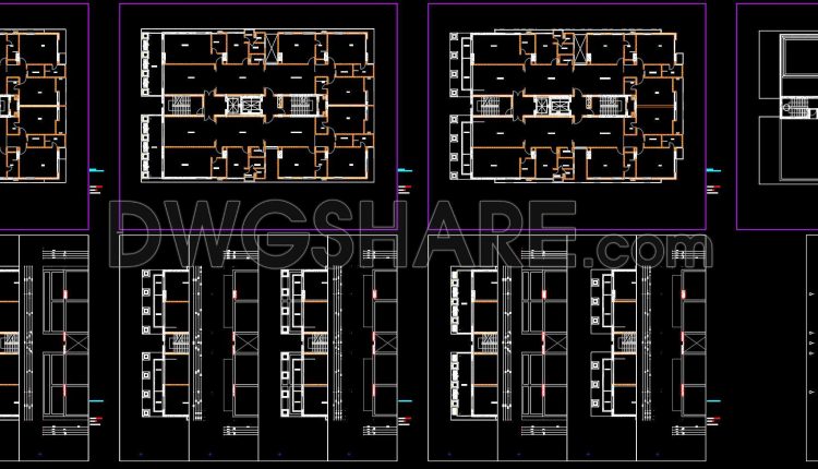 71. Download Cad Architectural Design Drawings Of A Modern 13-story ...