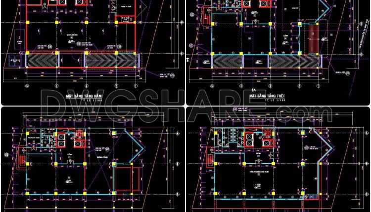 76. Download Complete 8-story Office Building Design Cad Drawings – Total Area 6,900m2 (2 ...