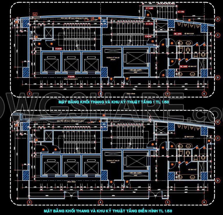 78. Free Download CAD Drawings of Office Building Floor Plans (Level 4 ...