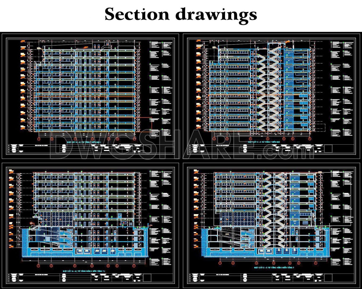 78. Free Download CAD Drawings of Office Building Floor Plans (Level 4 ...