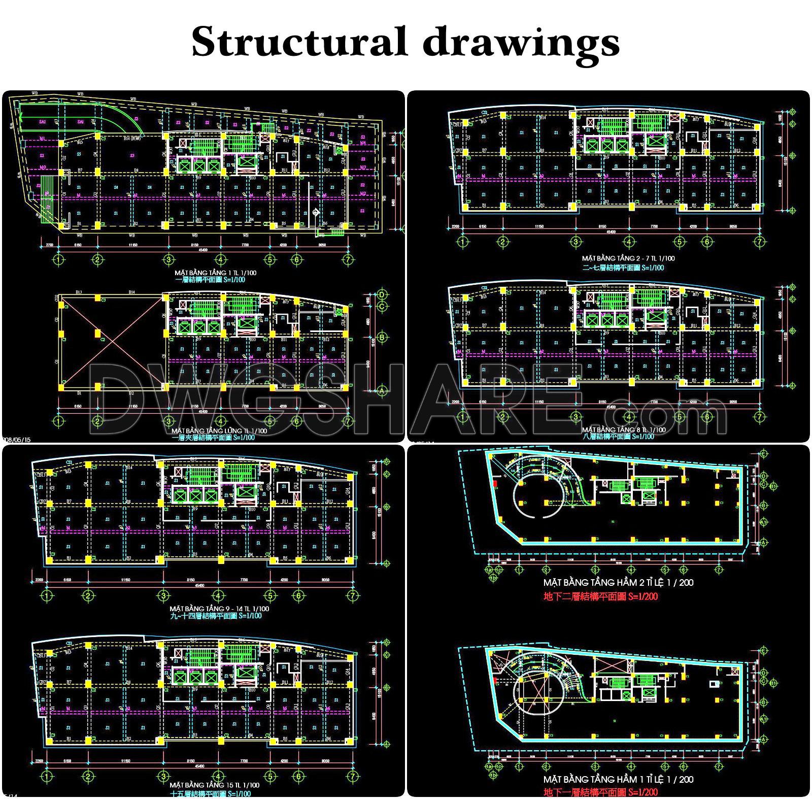 78. Structural Drawings (1) - Free Cad Blocks, download DWG models for ...