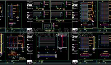 437. Free Download Detailed CAD Drawings for Outdoor Planter and Seating