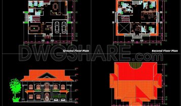 189. Free Download – Dining Table and Chair CAD Drawings with Detailed ...