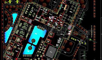 Includes an AutoCAD library with a compilation of drawings for hotel design