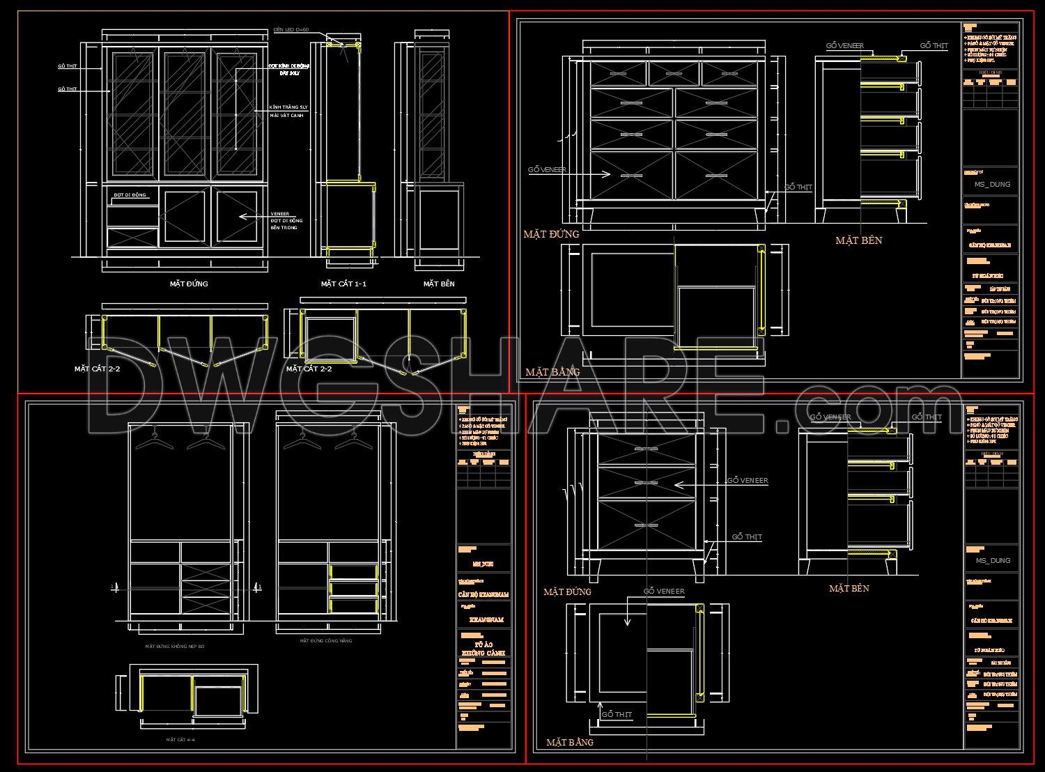 150. Download Classic & Neoclassical Wardrobe CAD Shop Drawings ...