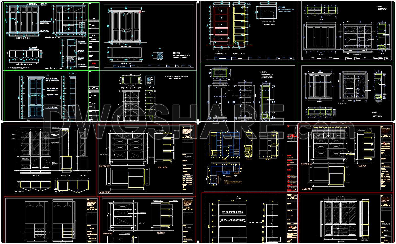 150. Download Classic & Neoclassical Wardrobe CAD Shop Drawings ...