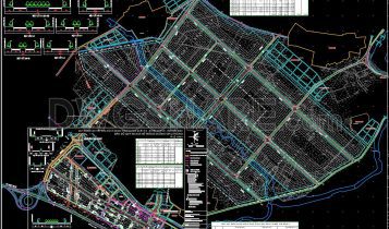 AutoCAD drawings of urban design and landscape design