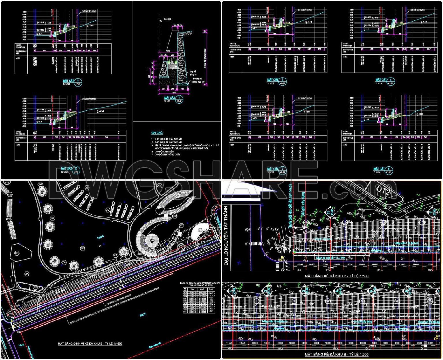 160. Download Seawall (Sand Protection) Design CAD Drawing