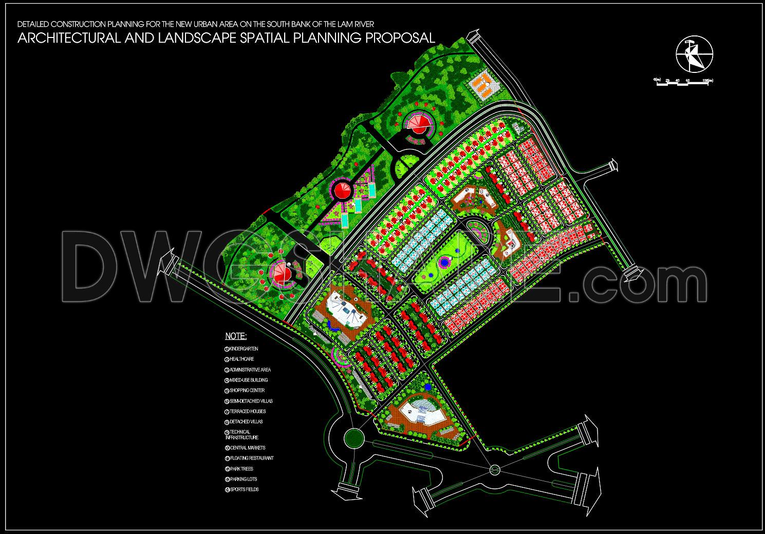 179. AutoCAD Landscape & Architectural Planning – South Lam River New ...