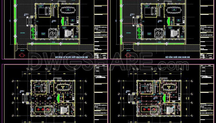 315. CAD drawings for detailed electrical designs for a 3-story ...