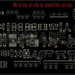 378. Curated Restaurant Furniture Cad Block Library – Tables & Chairs ...