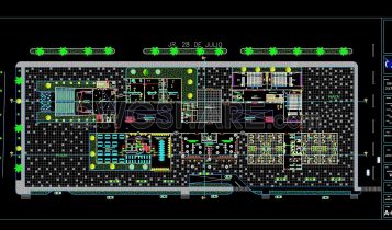 Free Drawing in Autocad: Cultural Center CAD Blocks for format DWG