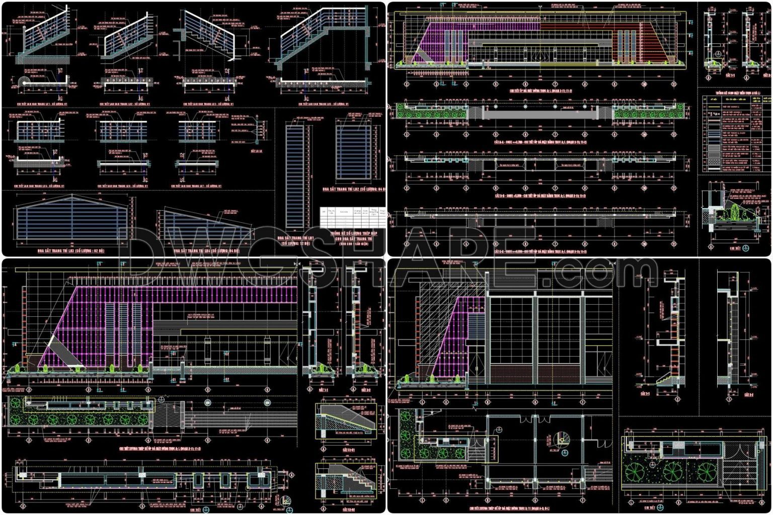 60. Free download the design drawings of a multi-purpose sports hall ...