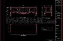 358. Free CAD Drawing Modern Console Table Design