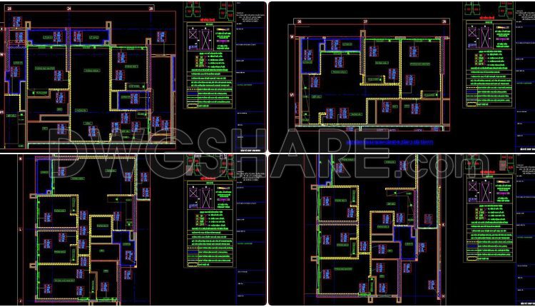 118. Multi-Storey Apartment Building CAD Floor Plans - Free Download (1 ...
