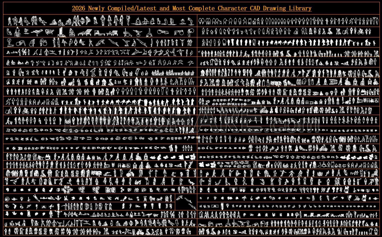 120. Full Collection of People Blocks for Architecture