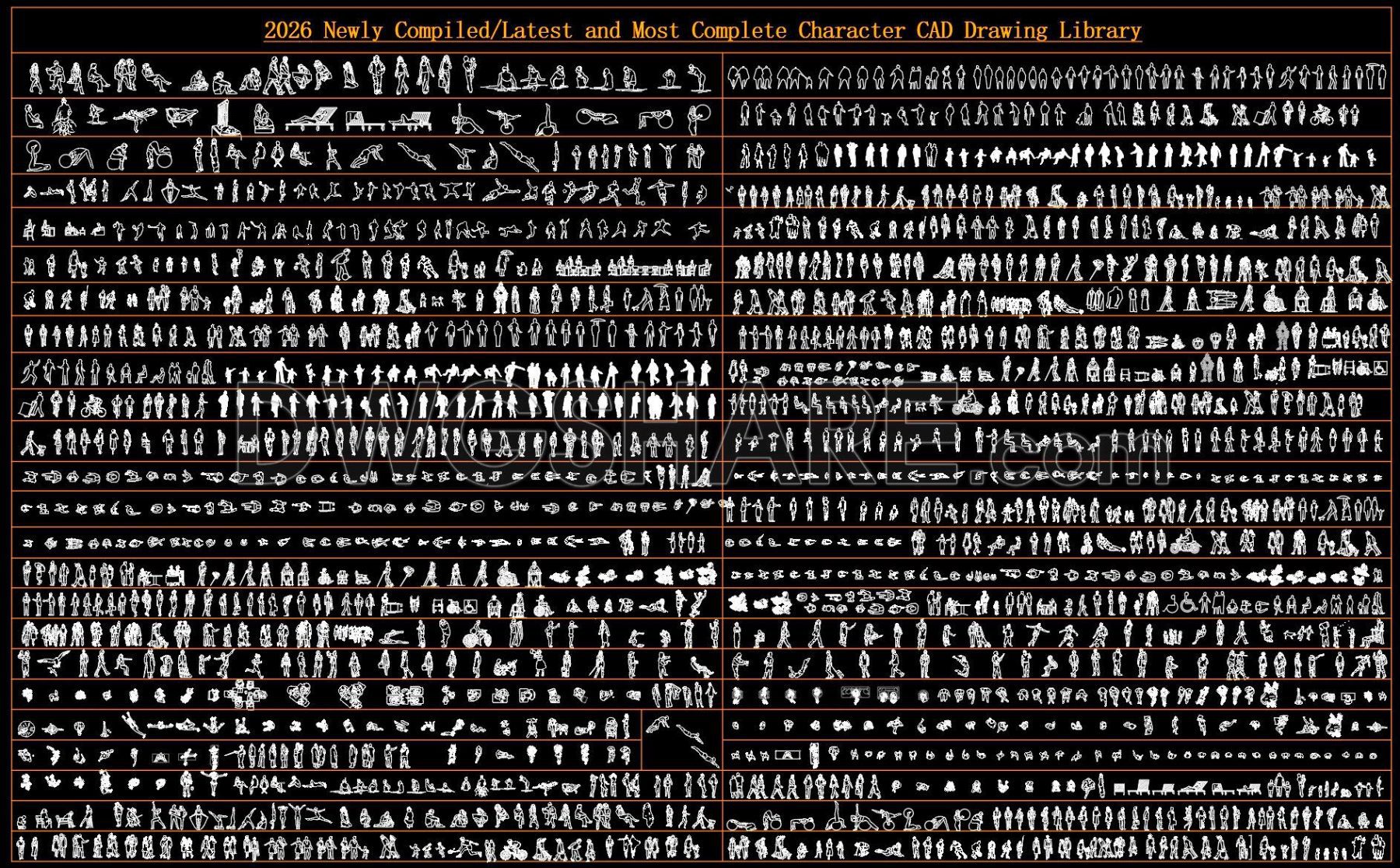 120. Full Collection of People Blocks for Architecture