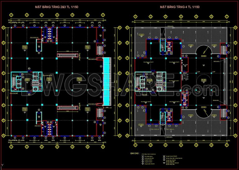 121. Free Download CAD Drawings of a 19-Storey Commercial and Office ...