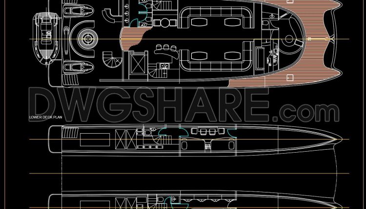 122. Free Catamaran Boat CAD Drawings DWG Download (1) - Free Cad ...