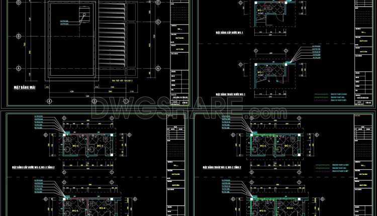 143. CAD drawings detailing the design of water supply and drainage ...