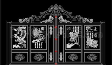 AutoCAD drawings for gate and fence designs for download