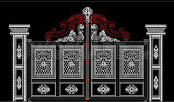 AutoCAD drawings for gate and fence designs for download